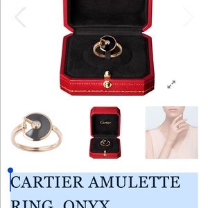 Cartier | Jewelry | Cartier Amulette Ring Onyx | Poshmark